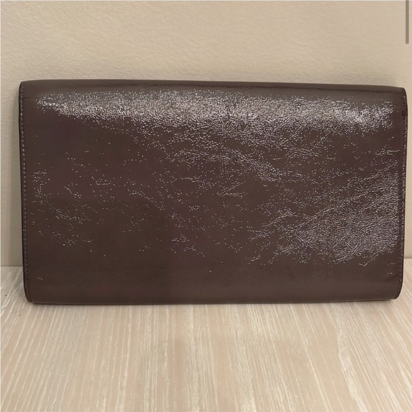 Yves Saint Laurent | Bags | Ysl Gray Patent Leather Clutch | Poshmark